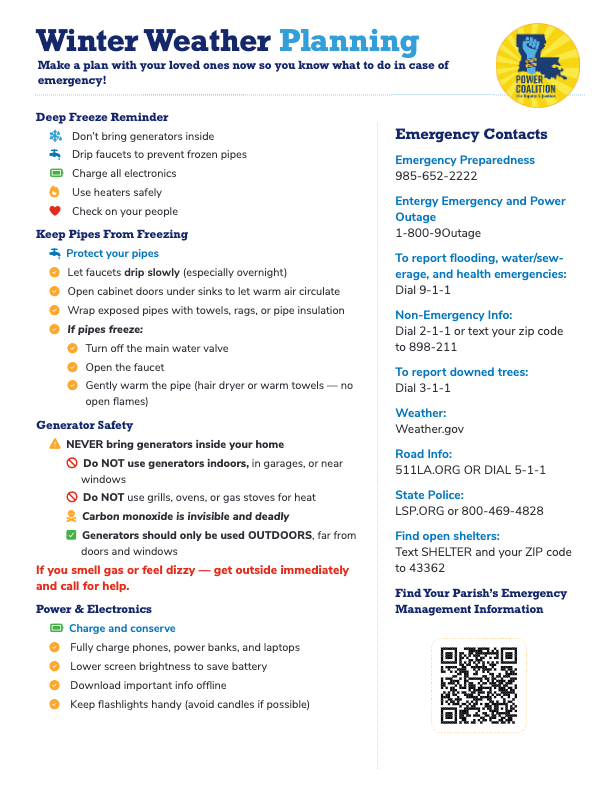 Winter Weather - Power Coalition for Equity and Justice